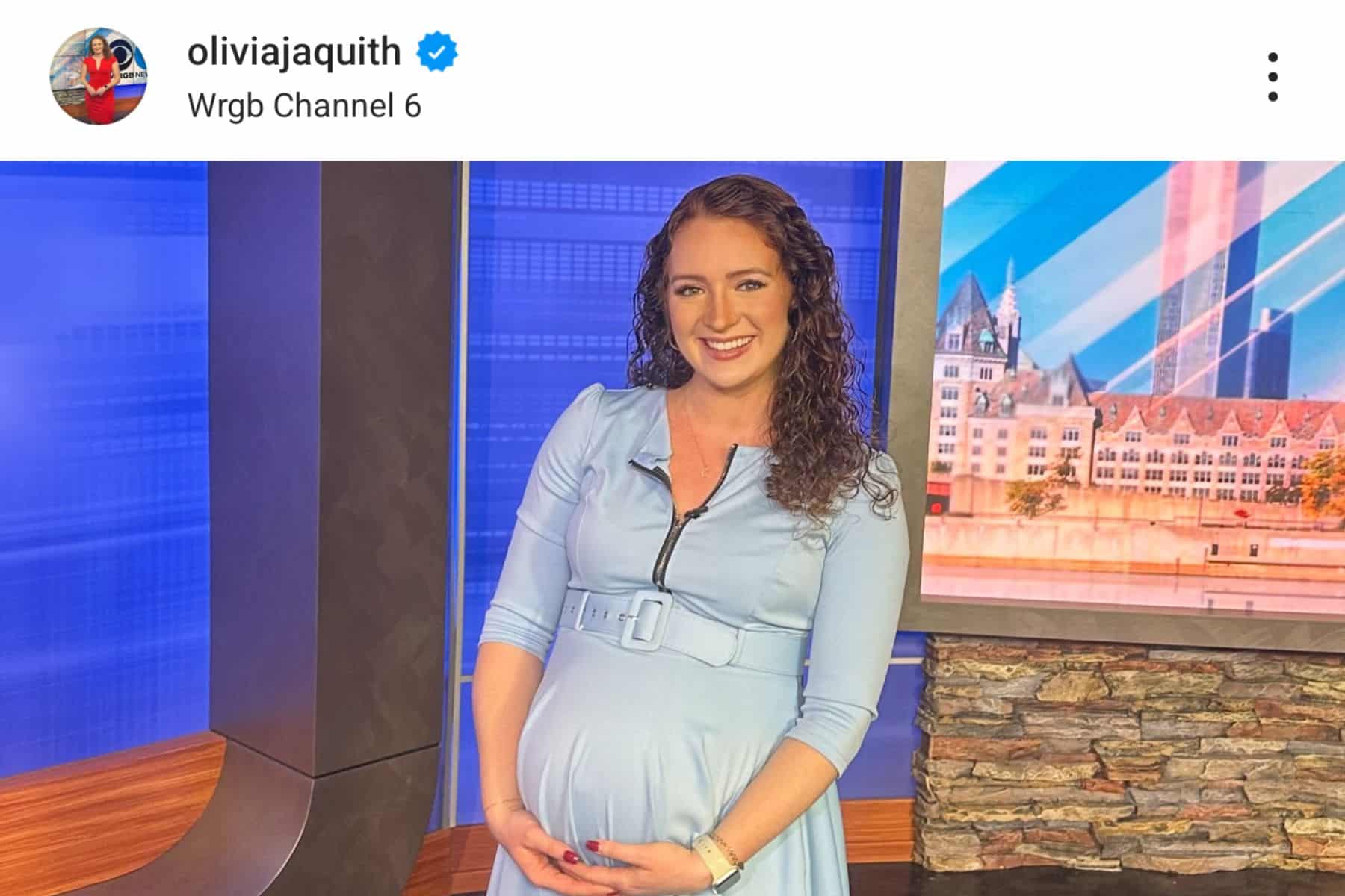 WRGB Anchor Olivia Jaquith’s Water Breaks Before Telecast