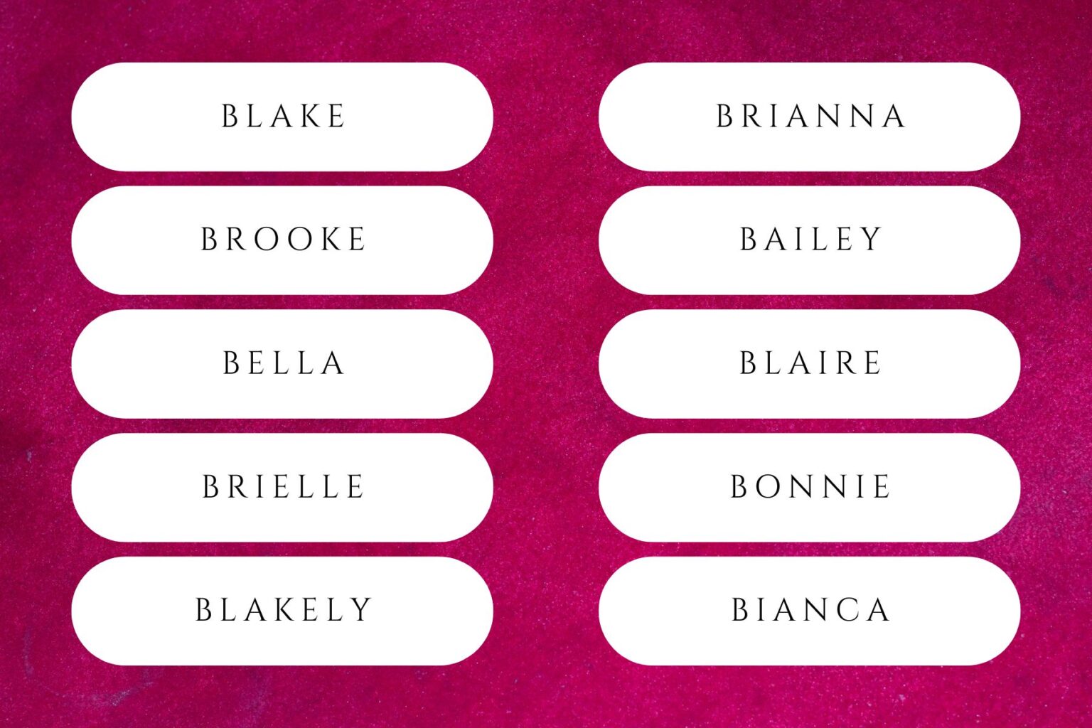 65+ Girl Names That Start With B For Your Daughter