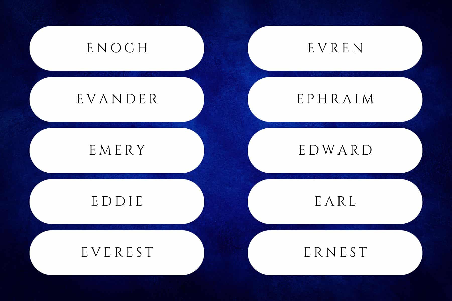 60+ Earnest Baby Boy Names That Start With E