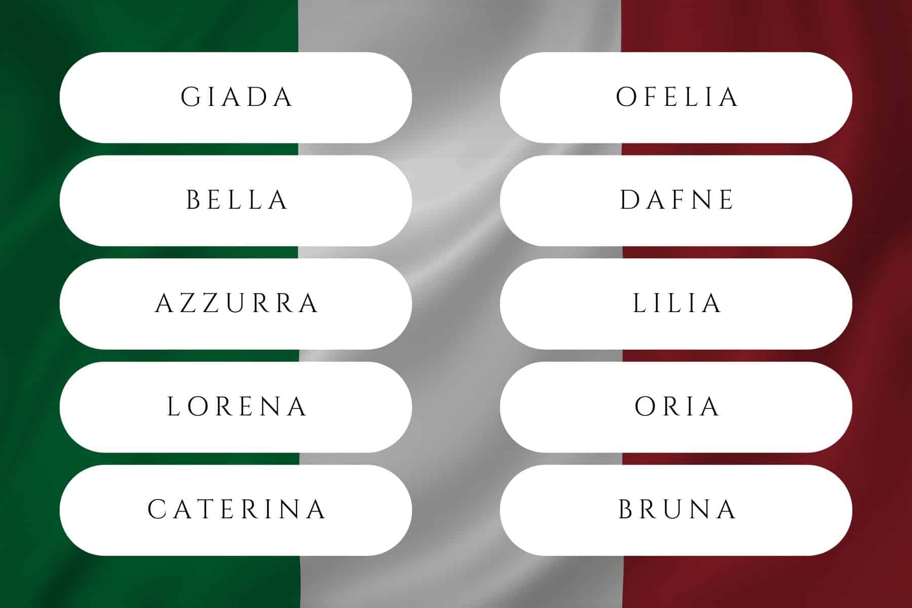 60+ Beautiful Italian Girl Names And Meanings