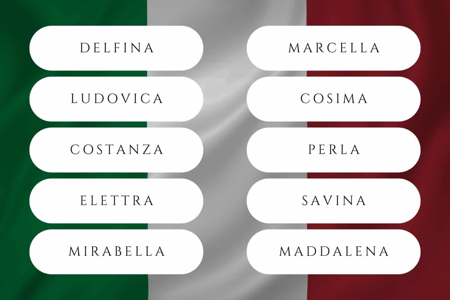 60+ Beautiful Italian Girl Names And Meanings