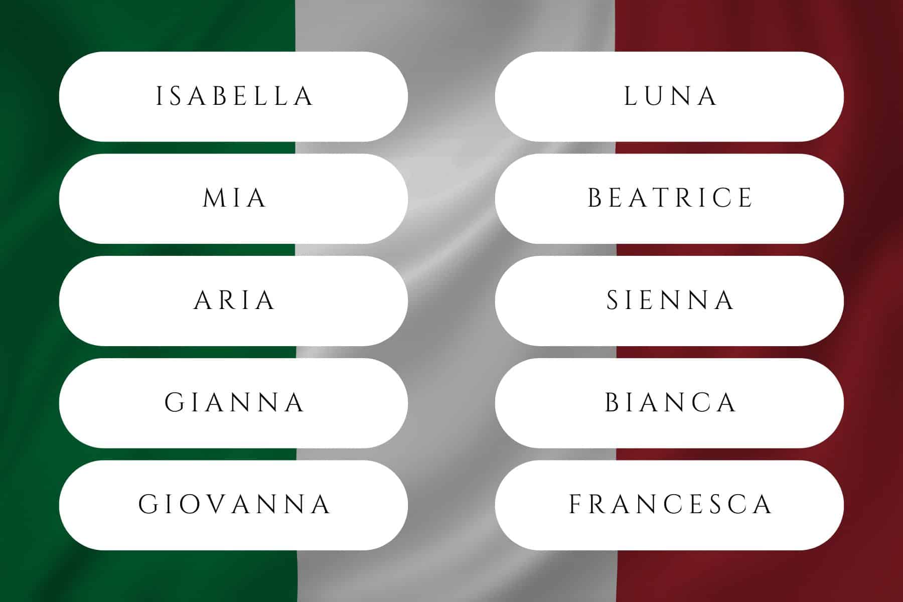 60+ Beautiful Italian Girl Names And Meanings